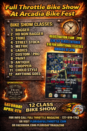 Arcadia Bike Fest - Bike Show - Florida Full Throttle Magazine